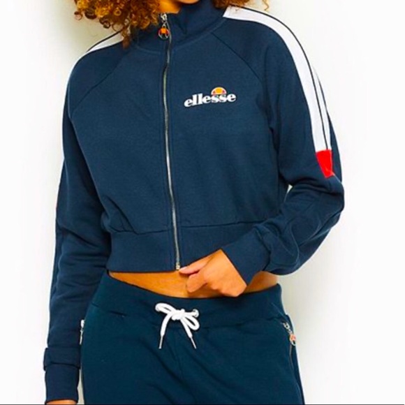 Ellesse | Jackets & Coats | New Ellesse Vintage Inspired Croptop Track ...